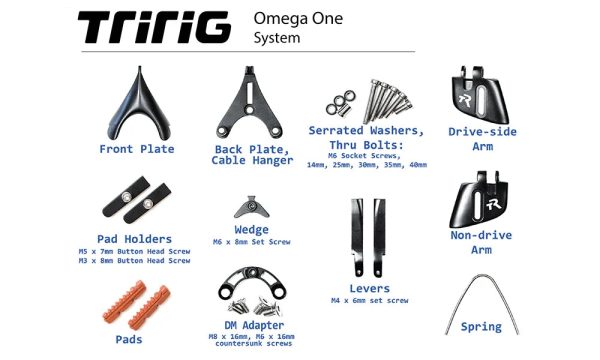 TriRig Omega One Aero Rim Brake | Ultimate Triathlon Braking